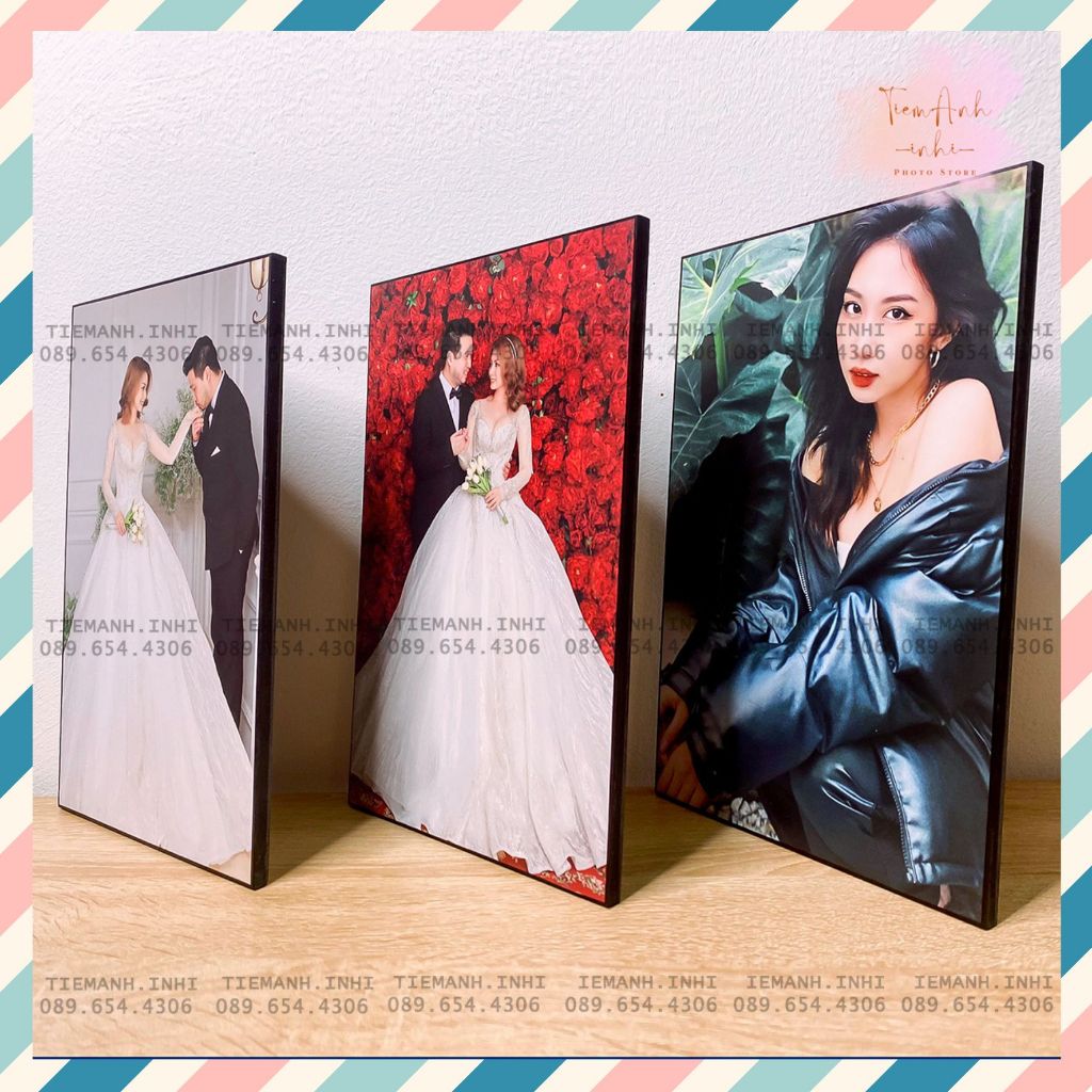 Khung Ảnh Ép Gỗ Lụa - MiKa Bóng Gương Tiemanh.inhi Kích Thước ( 20x30 ...