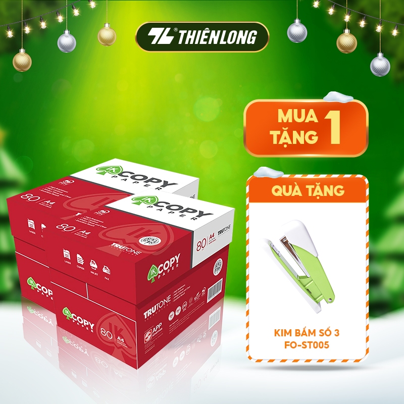 Combo 10 ream Giấy in A4, giấy photo IK Copy 80gsm độ dày cao, đều màu ...