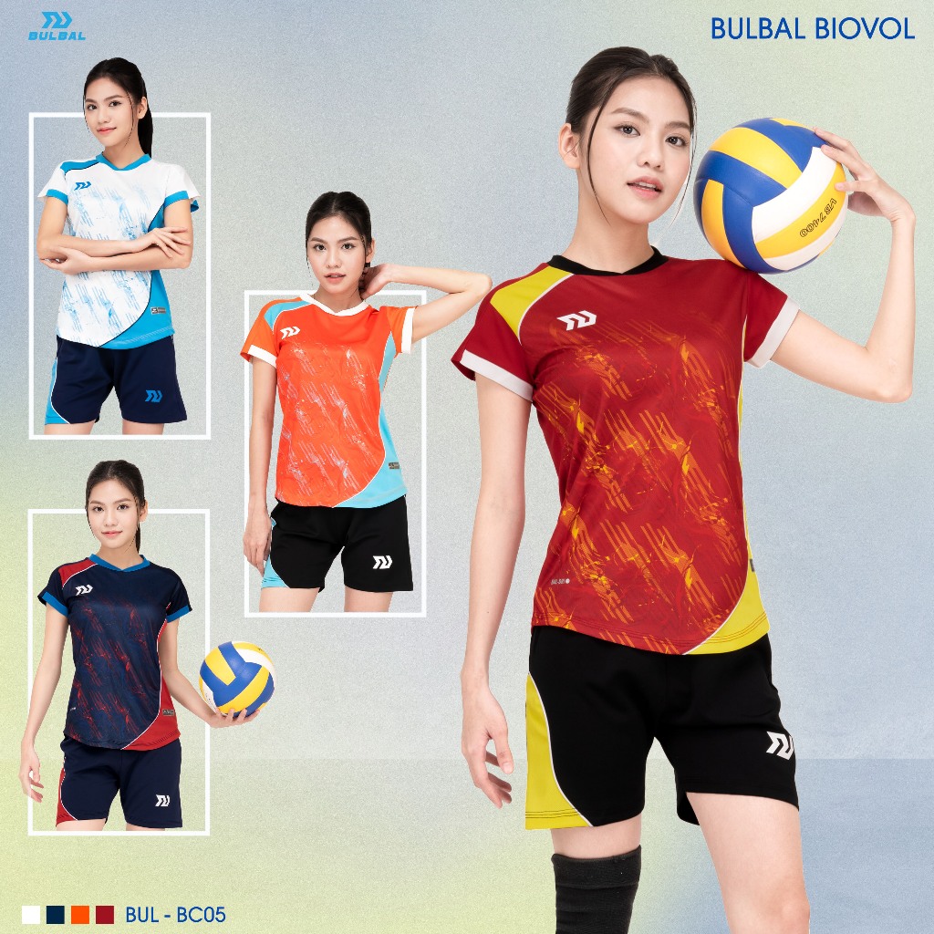 Bộ Quần Áo Bóng Chuyền Nữ Bulbal Biovol Cao Cấp, Chất liệu Bul-Wave ...