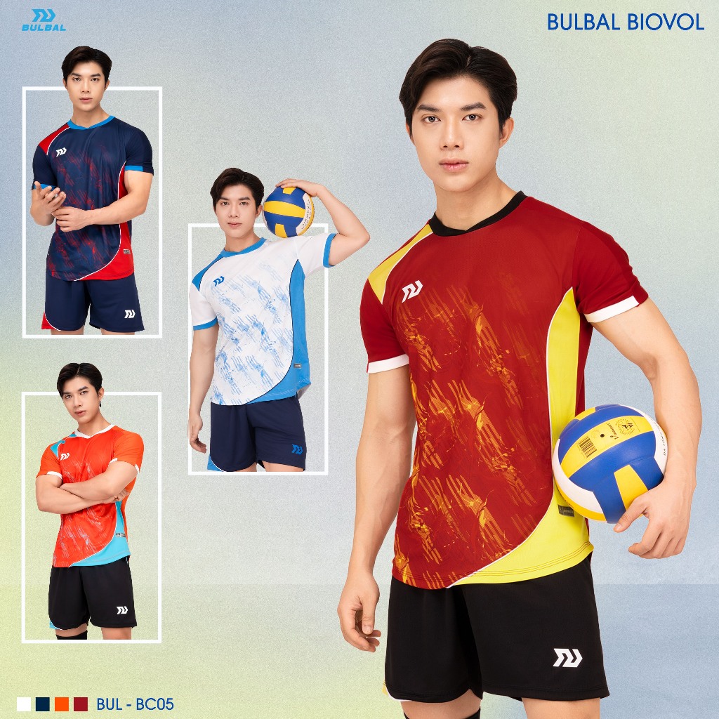 Bộ Quần Áo Bóng Chuyền Nam Bulbal Biovol Cao Cấp, Chất liệu Bul-Wave ...