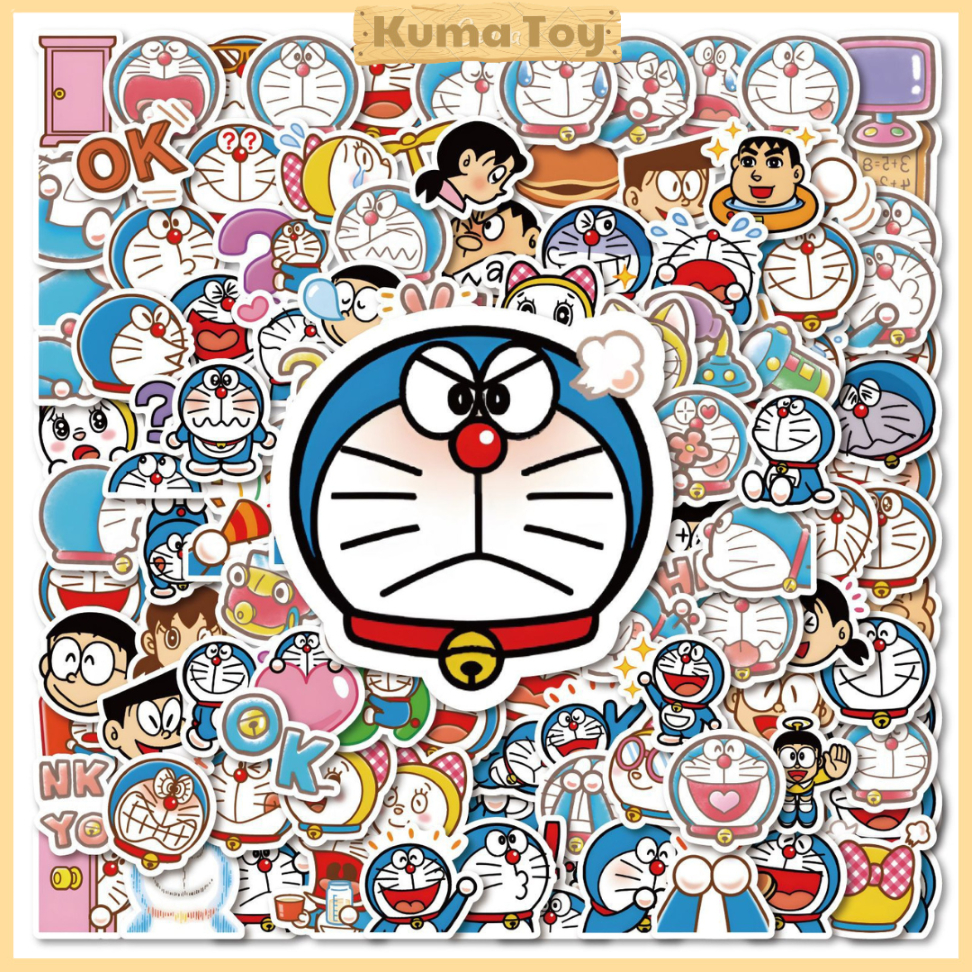 Bộ 240 sticker Doraemon Nobita dán ốp lưng điện thoại, laptop, bàn học ...