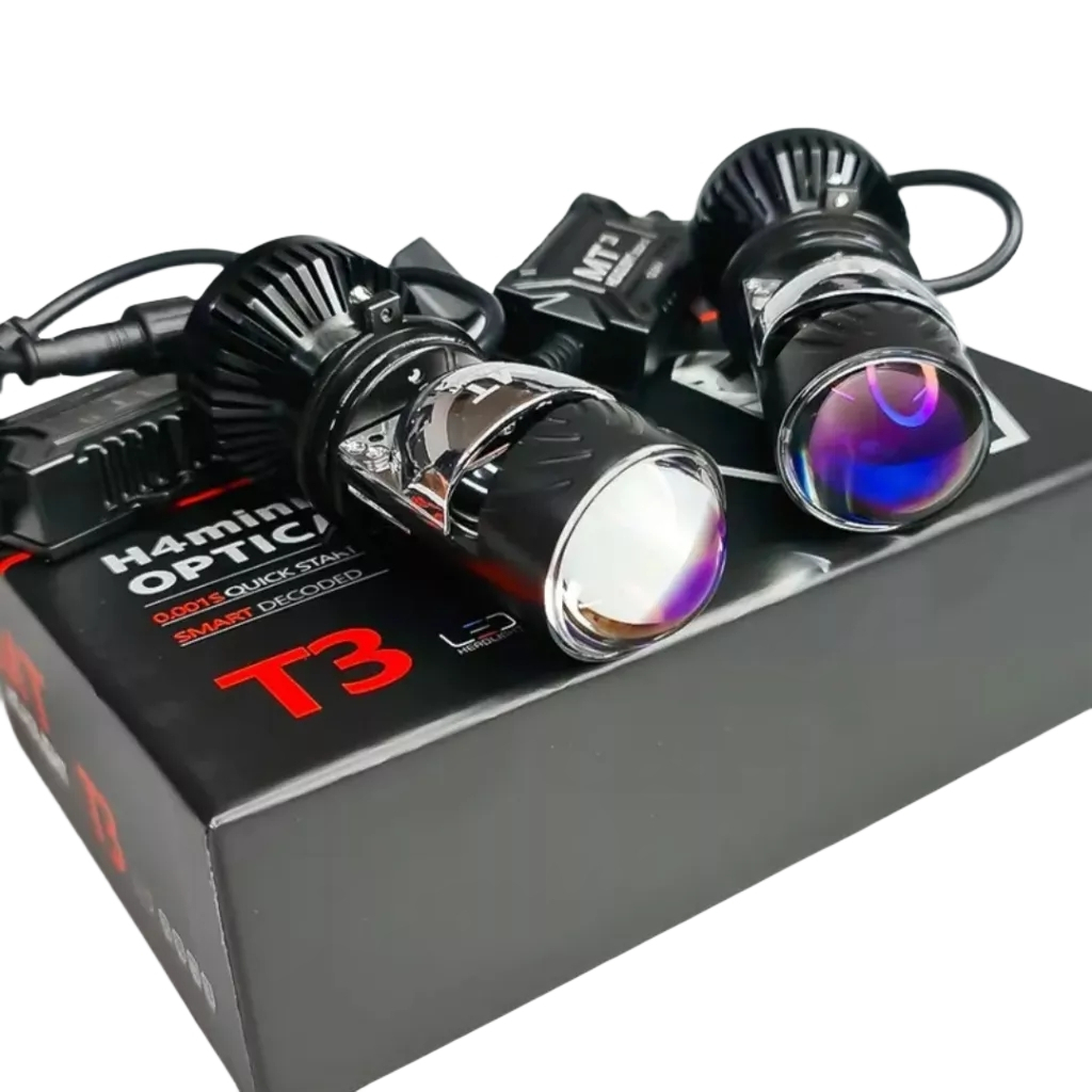 Bóng Pha Led Bi Cầu Mini T3 Pro Kính Tím phiên bản Nâng Cấp Mới 60w có ...