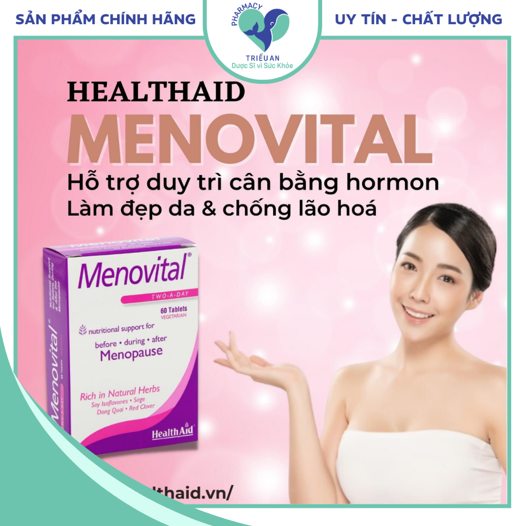 [HEALTHAID] VIÊN UỐNG BỔ SUNG NỘI TIẾT TỐ_ĐẸP DA MENOVITAL HEALTHAID ...