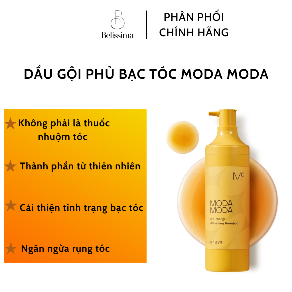 Dầu gội phủ bạc tóc MODAMODA pro-change darkening shampoo - 모다모다 프로 체인지 다크닝 샴푸 phiên bản mới ...