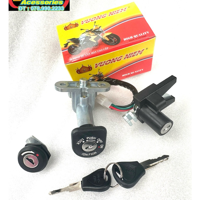 BỘ Ổ KHOÁ XE MAX 2 ( XE NHẬT ) | Shopee Việt Nam