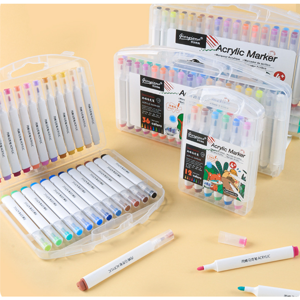 [VPP Cheapy]Bộ màu Acrylic Marker Giorgione 12/24/36/48 Màu Chuẩn, dùng ...