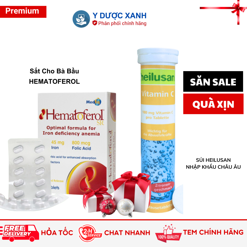 Mua [Chính Hãng] HEMATOFEROL SR 30 viên, Viên uống bổ sung sắt cho bầu ...