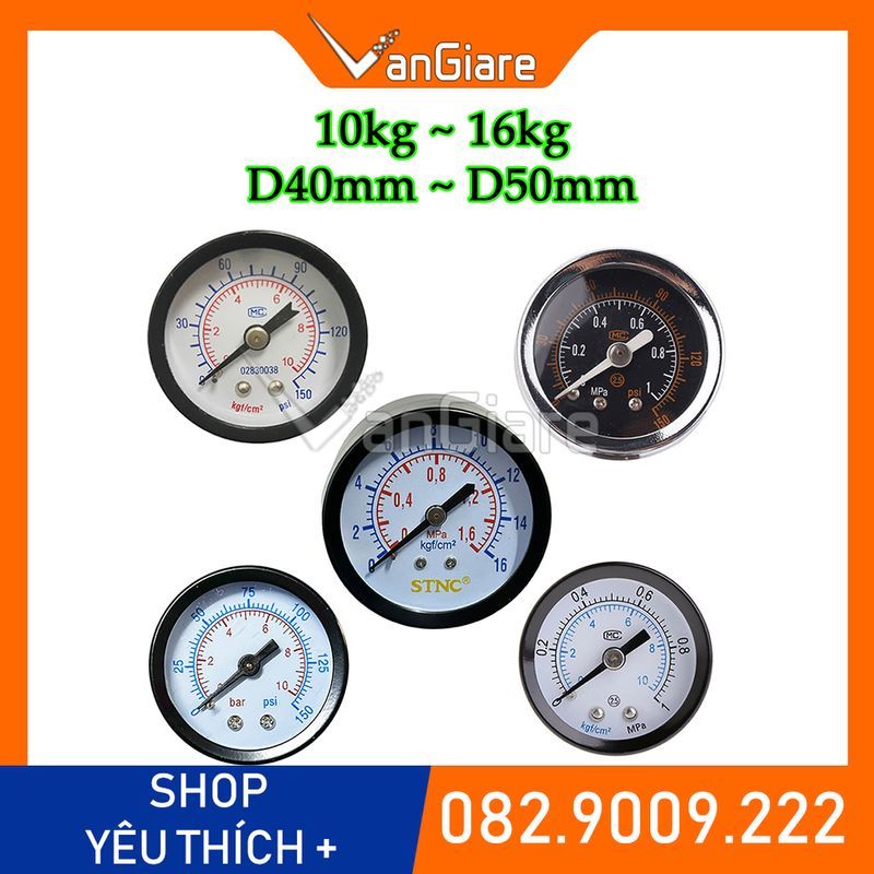 (Nhiều mẫu) Đồng hồ đo áp suất khí nén, bình CO2 hồ cá, bộ lọc hơi 10kg 16kg D40 D50 | Shopee ...