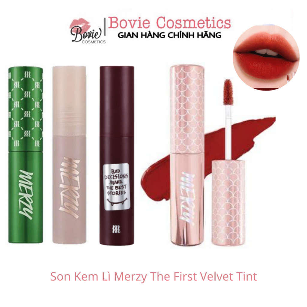 (V6 - Siren)Son kem lì Merzy Another me The First Velvet Tint V6 Vỏ ...