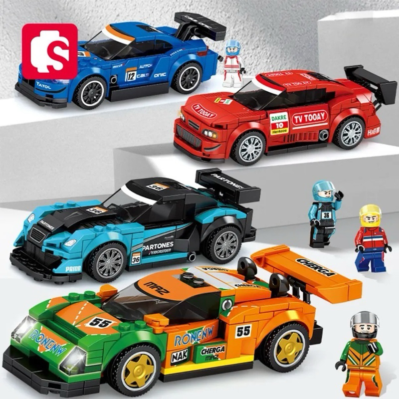 Mô hình lắp ráp lego xe đua thể thao Sembo 607089-607092 | Shopee Việt Nam