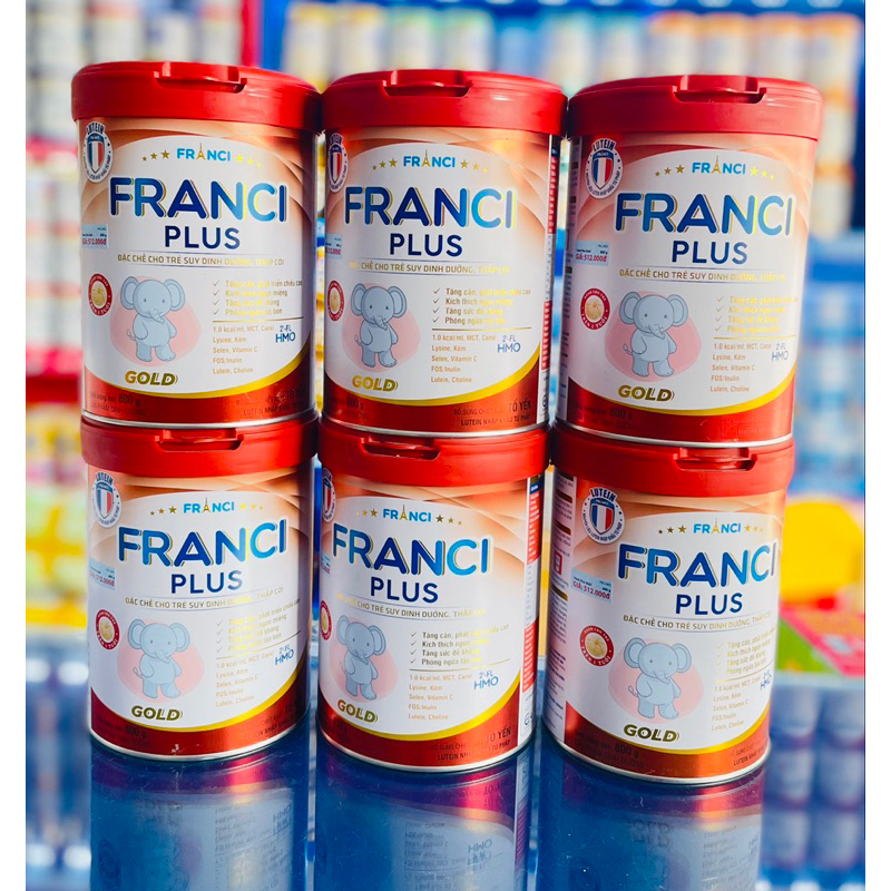 Sữa Bột Franci Plus cho trẻ Suy dinh dưỡng thấp còi (800g) | Shopee ...