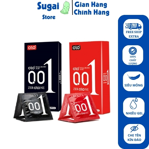Bao cao su OLO 001 có gai, bsc siêu mỏng hạt lớn , kết hợp gai nhỏ, hộp 10 bao , hàng chính hãng ...