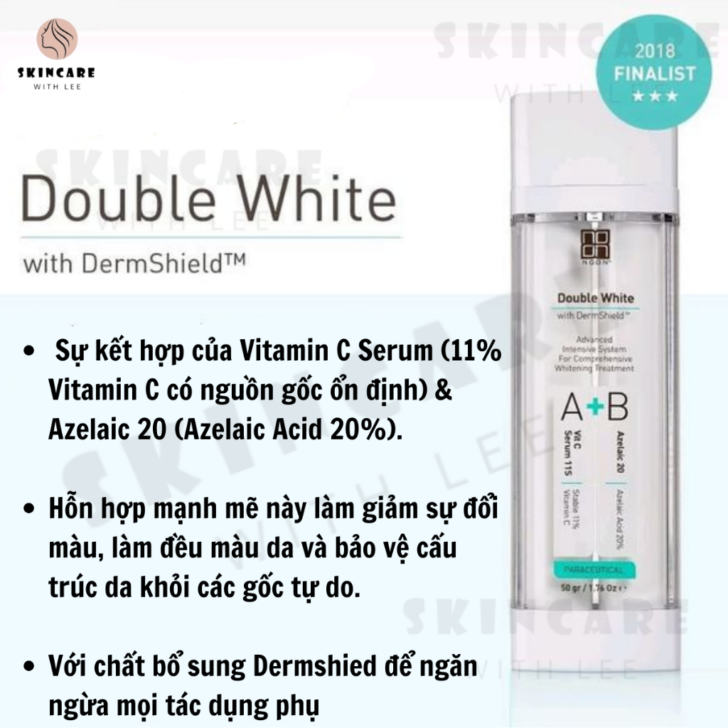 Kẽm dưỡng 2 lõi Noon aesthetics ltd Double White dưỡng trắng da | Shopee Việt Nam