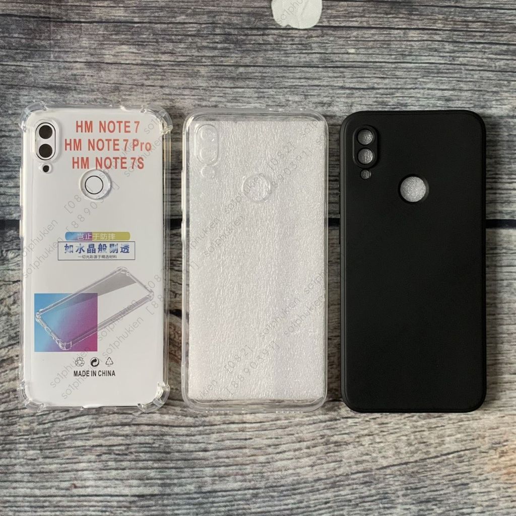 Ốp lưng Xiaomi Redmi Note 7/ Note 7 Pro/ Note 7S chống sốc, dẻo trong và dẻo đen bảo vệ cam ...