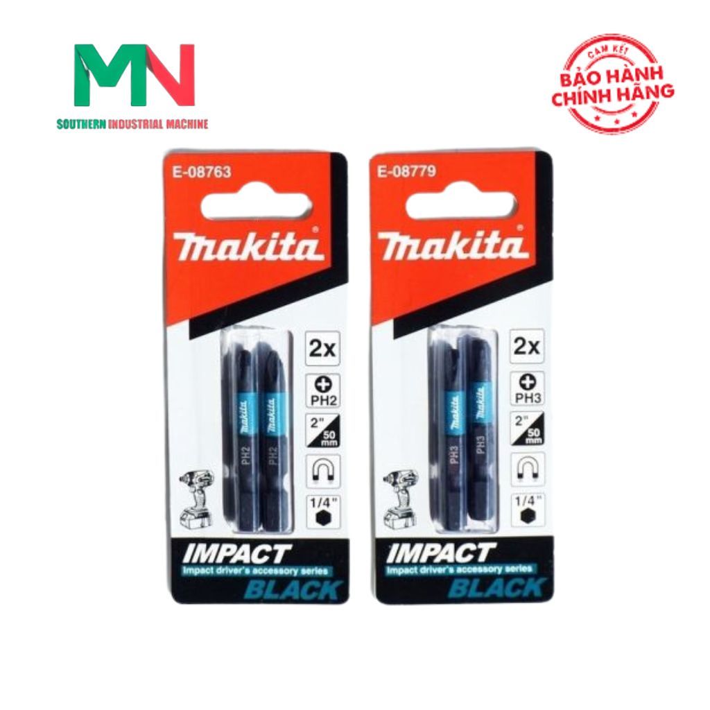 Mũi vít Impact Black MAKITA PH2/50mm E-08763, PH3/50mm E-08779 (2 Cái ...