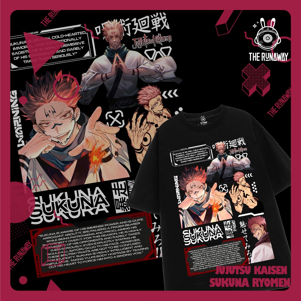 Áo phông Jujutsu Kaisen: Sukuna Maximum cotton 100% cho Nam / Nữ by The ...
