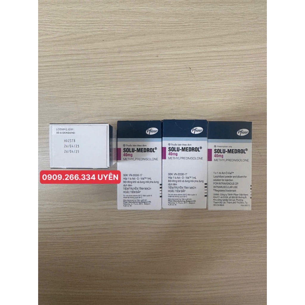 1 hộp Solumedrol 40mg (methylprednisolone) | Shopee Việt Nam