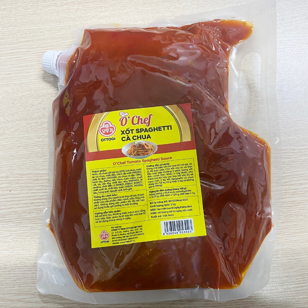 Xốt Spaghetti vị cà chua O'chef Ottogi 2kg | Shopee Việt Nam