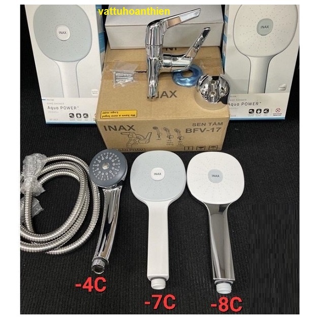 Vòi sen tắm lạnh Inax BFV-17-4C, BFV-17-7C (Tăng áp) ,BFV-17- 8C (Tăng ...