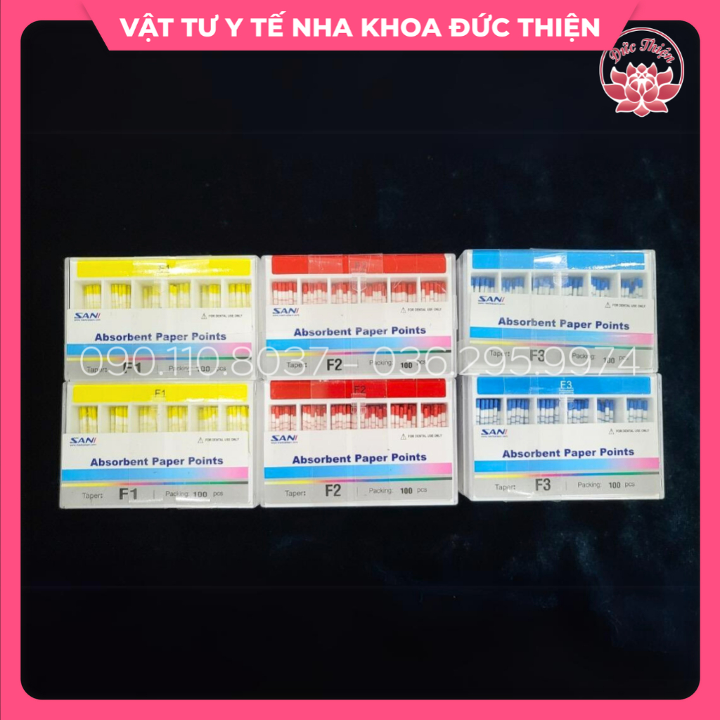 Cone Giấy Sani F1, F2, F3 - Sani Absortbent Paper Points | Shopee Việt Nam