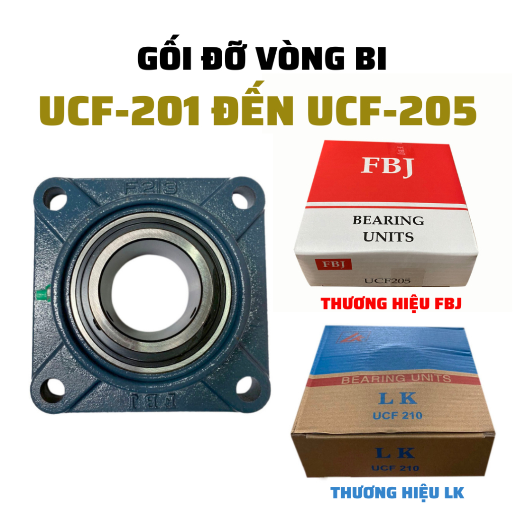 Gối đỡ vòng bi UCF201 UCF202 UCF203 UCF204 UCF205 | Shopee Việt Nam
