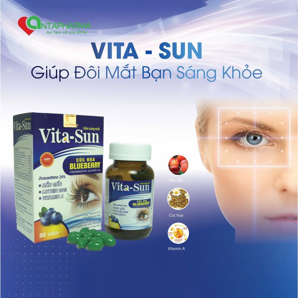 Viên sáng mắt VITASUN cải thiện thị lực, giảm mỏi mắt, mờ mắt, thoái ...