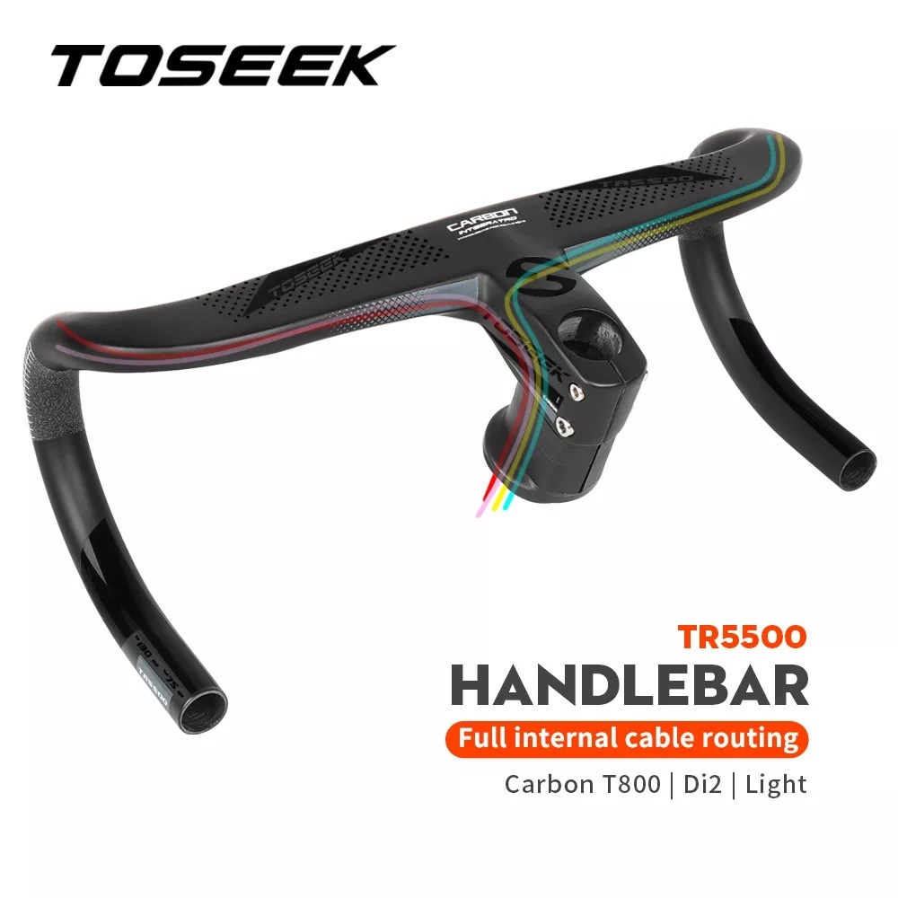 Ghi đông liền pô tăng Full Carbon TOSEEK TR5500 (mẫu dây đi âm sườn ...