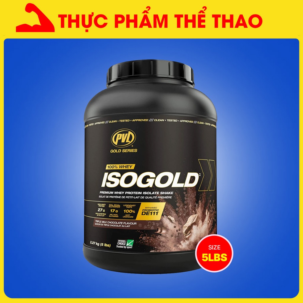 Sữa Tăng Cơ Whey Protein Iso gold (5lbs ~ 2.27kg) - Hàng Chính Hãng PVL - 2.27kg | Shopee Việt Nam
