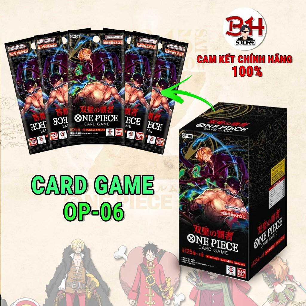 [Chính Hãng] Gói thẻ bài One Piece 06 | Pack Bandai Card Game | Shopee ...