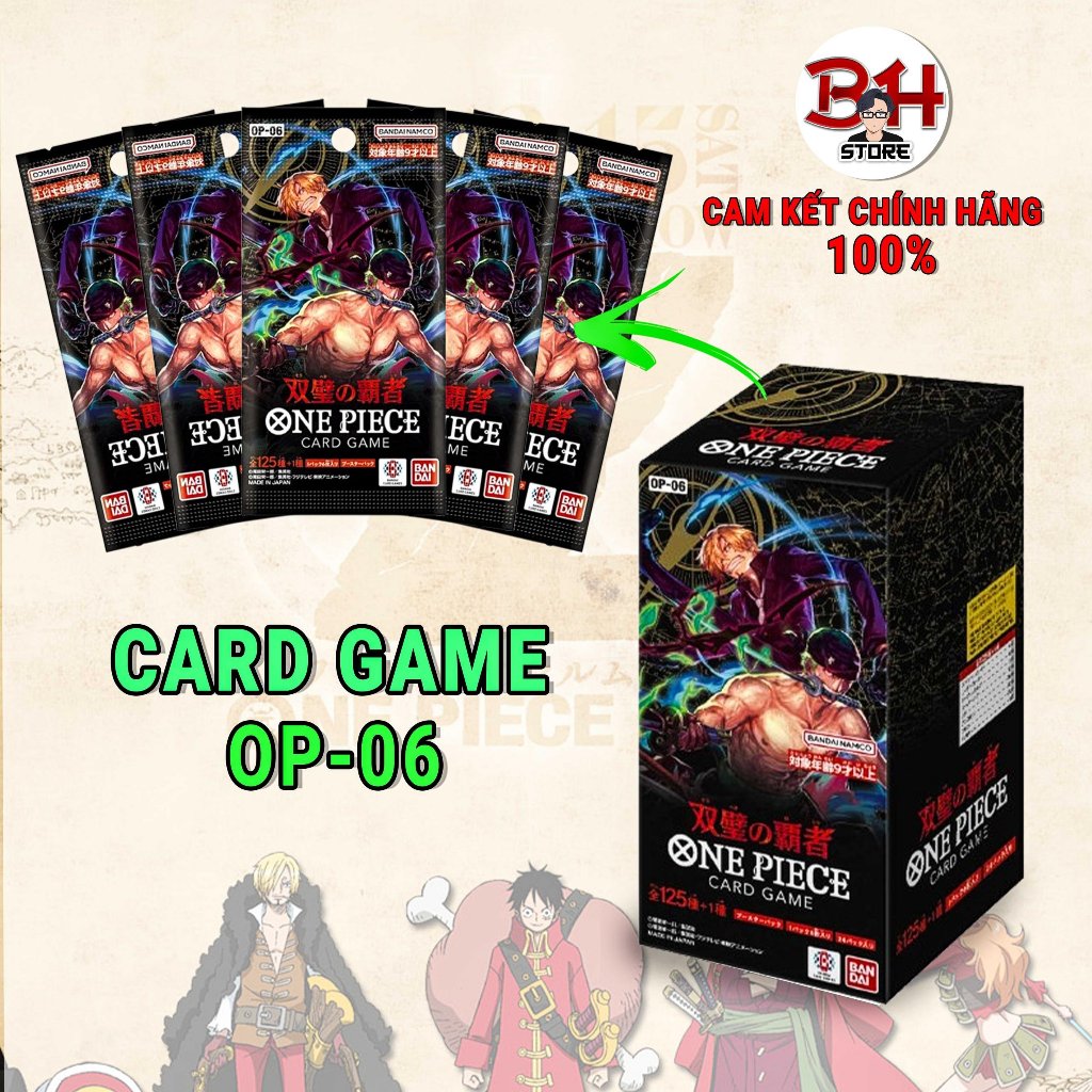 [Chính Hãng] Hộp 24 Gói Thẻ Bài One Piece 06 | Pack Bandai Card Game ...