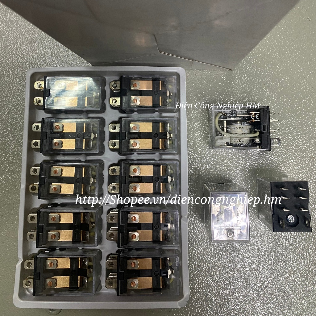 Relay Rơ Le Trung Gian 8 Chân 14 Chân MY2N, MY4N, LY2N, LY4N Điện Áp 12V, 24V, 110V, 220V ...