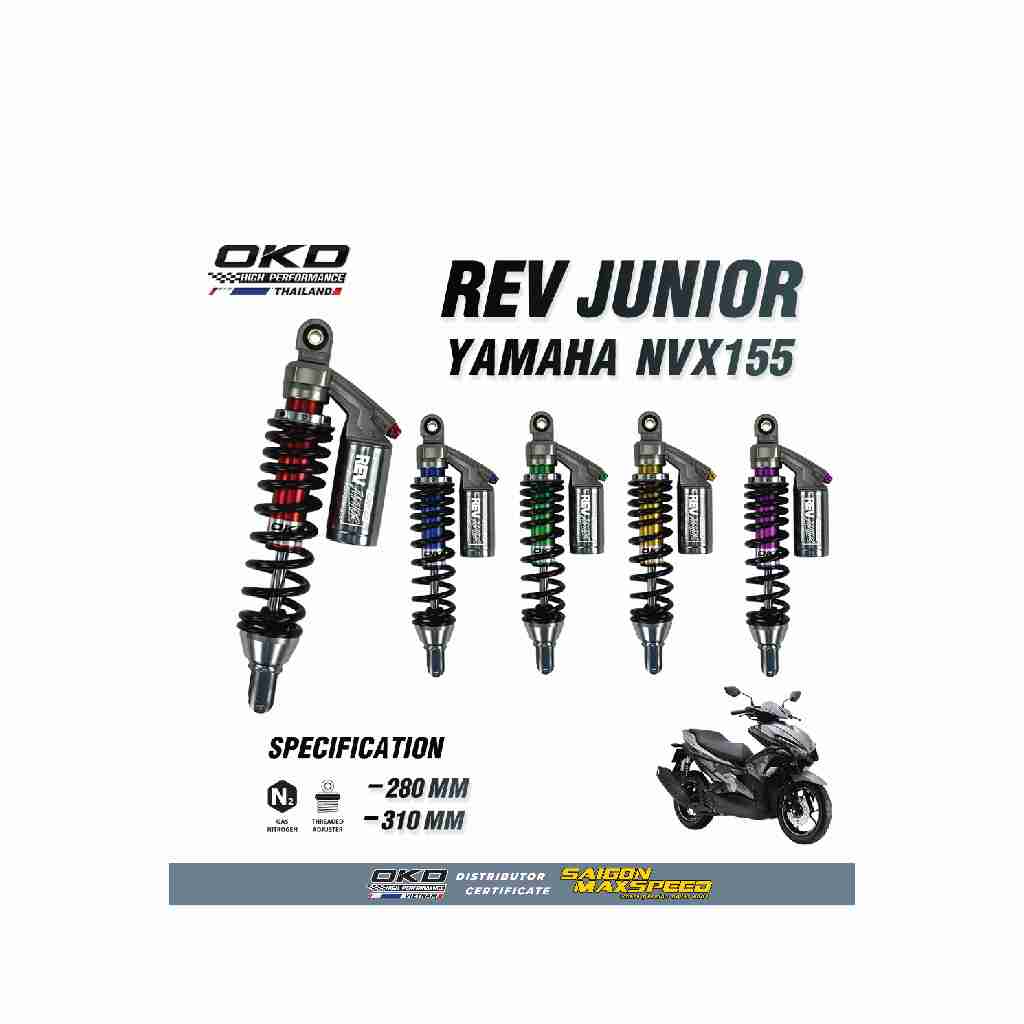 Phuộc Sau OKD Rev Junior Yamaha NVX 155 (chính hãng) | Shopee Việt Nam