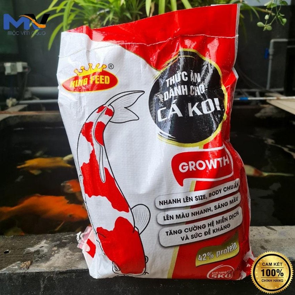 [5kg] Cám Cá Koi King Feed - Tăng trưởng nhanh - Lên Màu đẹp - Độ đạm ...