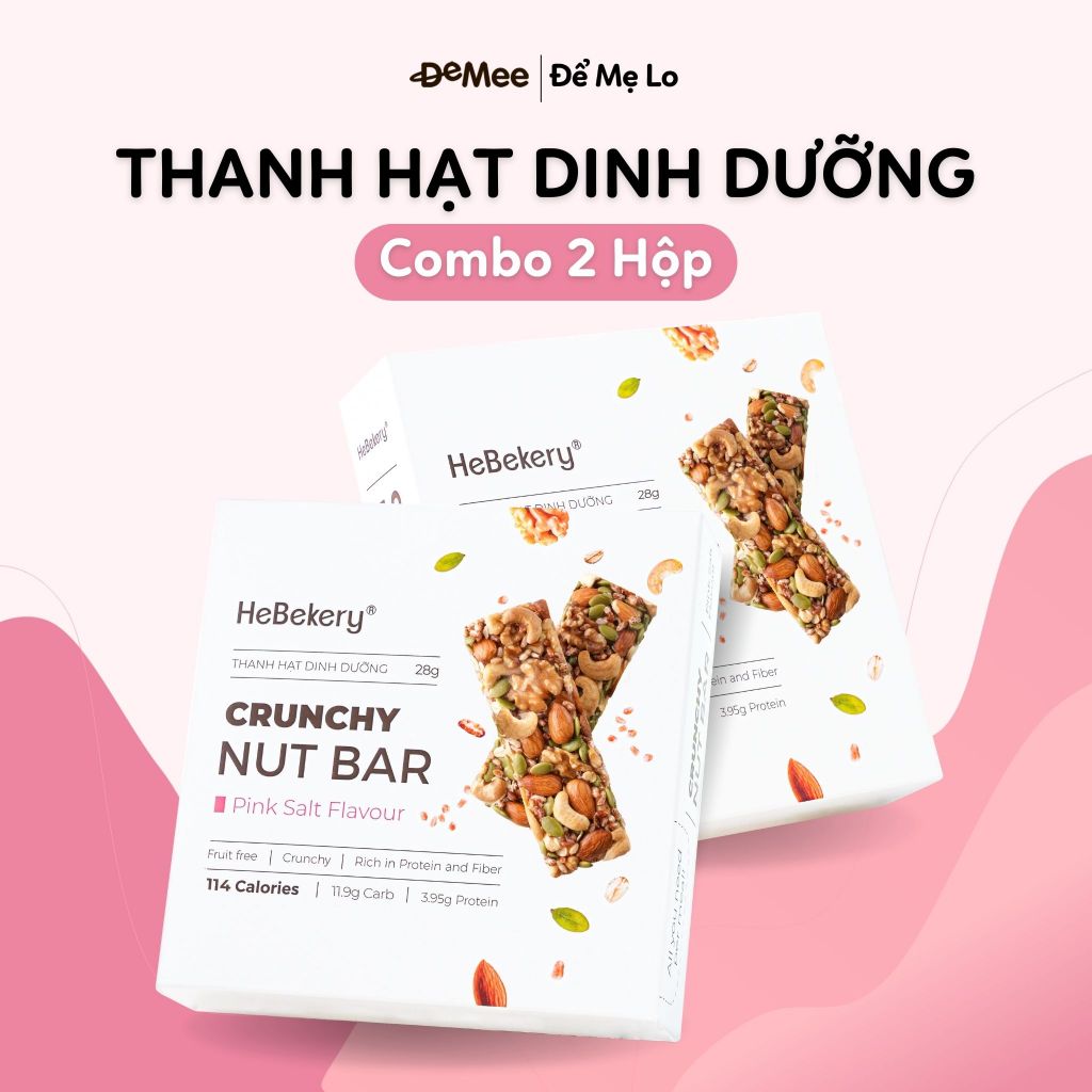 [COMBO 2 HỘP] Thanh Ngũ Cốc Hạt Dinh Dưỡng 114Kcal Hebekery - Ăn Vặt ...