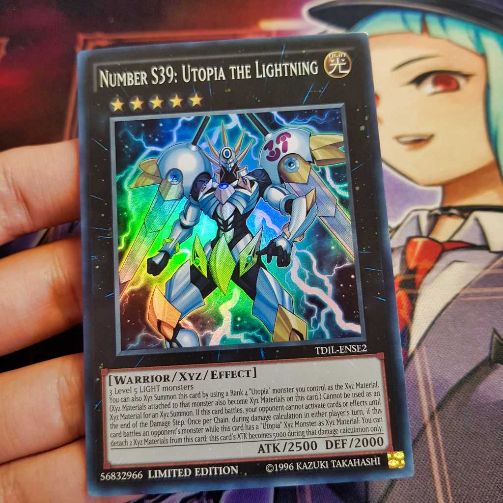 Thẻ bài Yugioh chính hãng | Number S39: Utopia the Lightning | TDIL Super rare. | Shopee Việt Nam