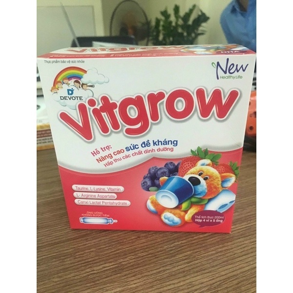 DEVOTE VITGROW hỗ trợ bổ sung các dưỡng chất cần thiết hỗ trợ ăn ngon ...