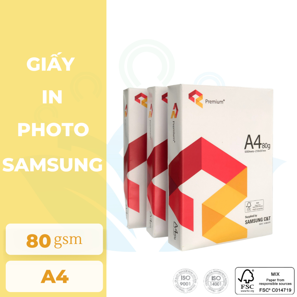 [ ĐL 80 ] GIẤY A4 SAMSUNG C&T 80 GSM - RAM 500 TỜ - GIẤY DÀY | Shopee Việt Nam