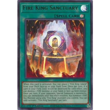 [Thẻ bài Yu-gi-oh] Fire King Sanctuary - SR14-EN024 - Ultra Rare 1st ...