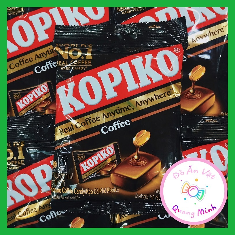 Gói kẹo cà phê Kopiko 40 cái 3,5 g hương vị cà phê thơm ngon, đồ ăn vặt ...