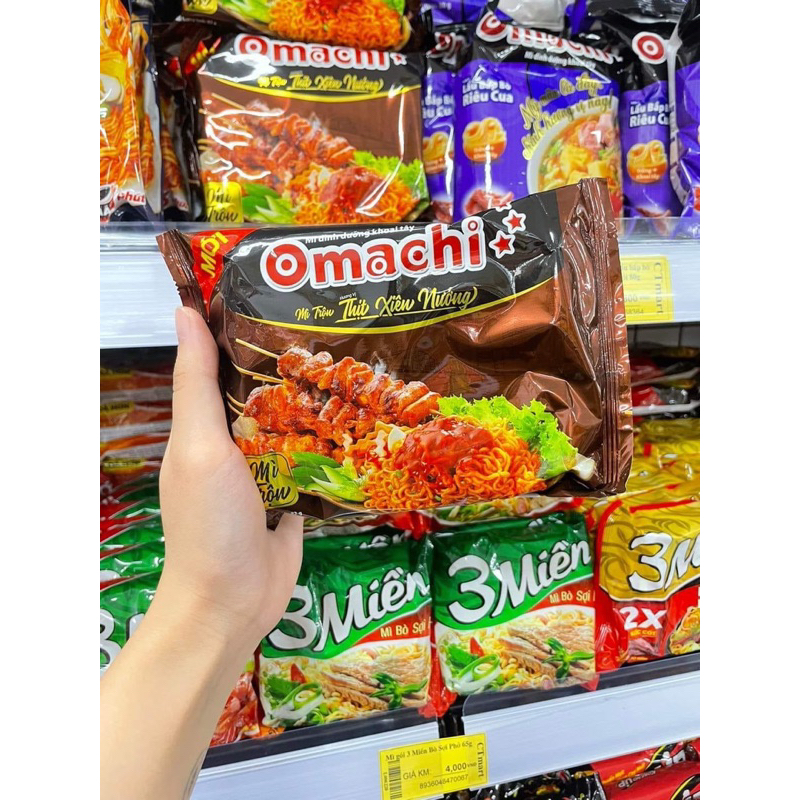 mì omachi mì trộn thịt xiên trứng | Shopee Việt Nam