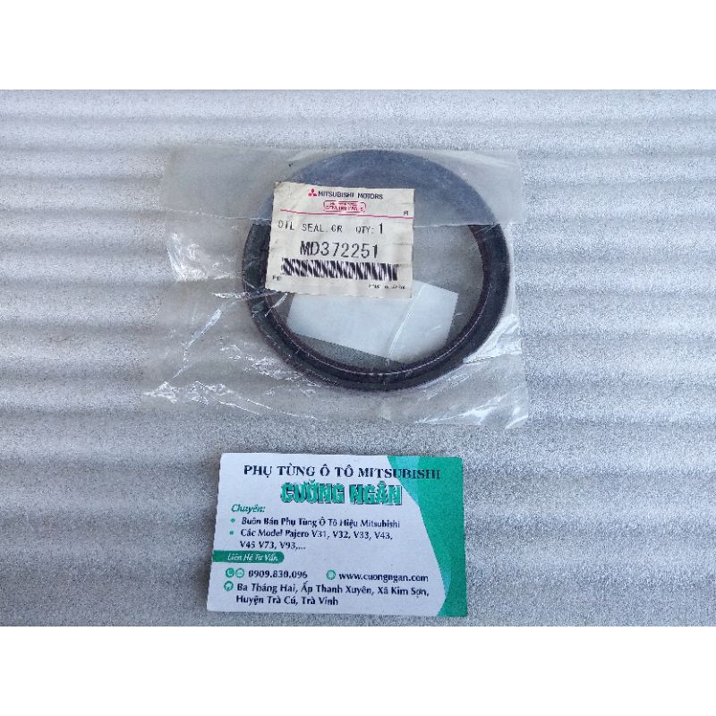Phớt dầu sau trục cơ - trục khuỷu (Oil seal cranshaft rear) Pajero V33 ...