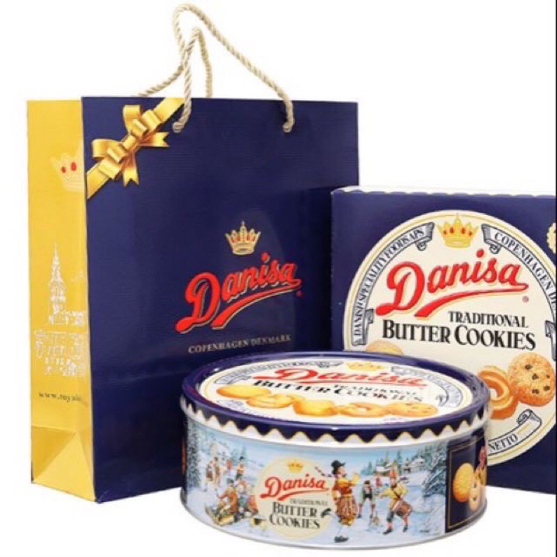 Bánh Danisa hộp sắt 200g, 454g, 681g( sp có kèm túi xách) | Shopee Việt Nam