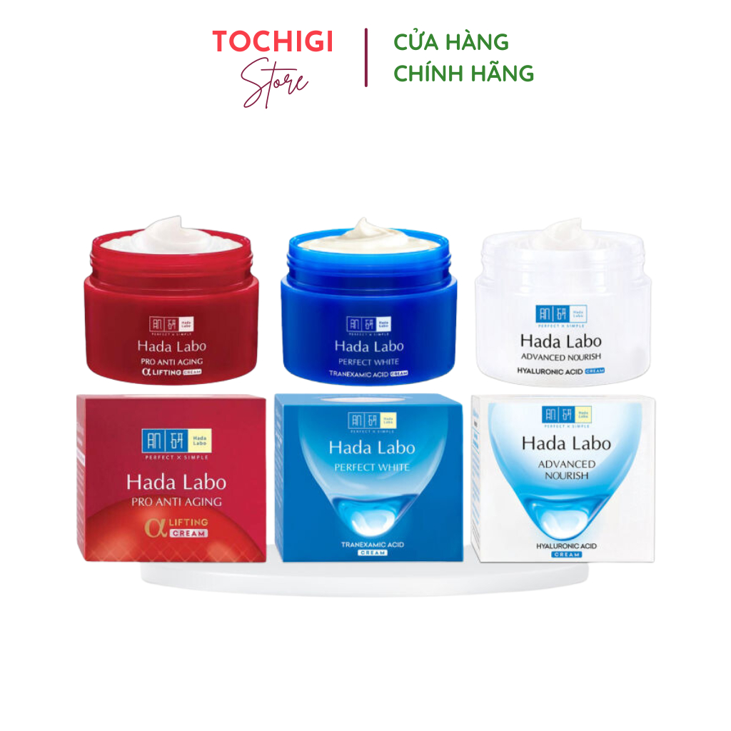 Kem Dưỡng Ẩm Hada Labo (Perfect White/Advanced Nourish/Pro Anti Aging) Cream 50g | Shopee Việt Nam