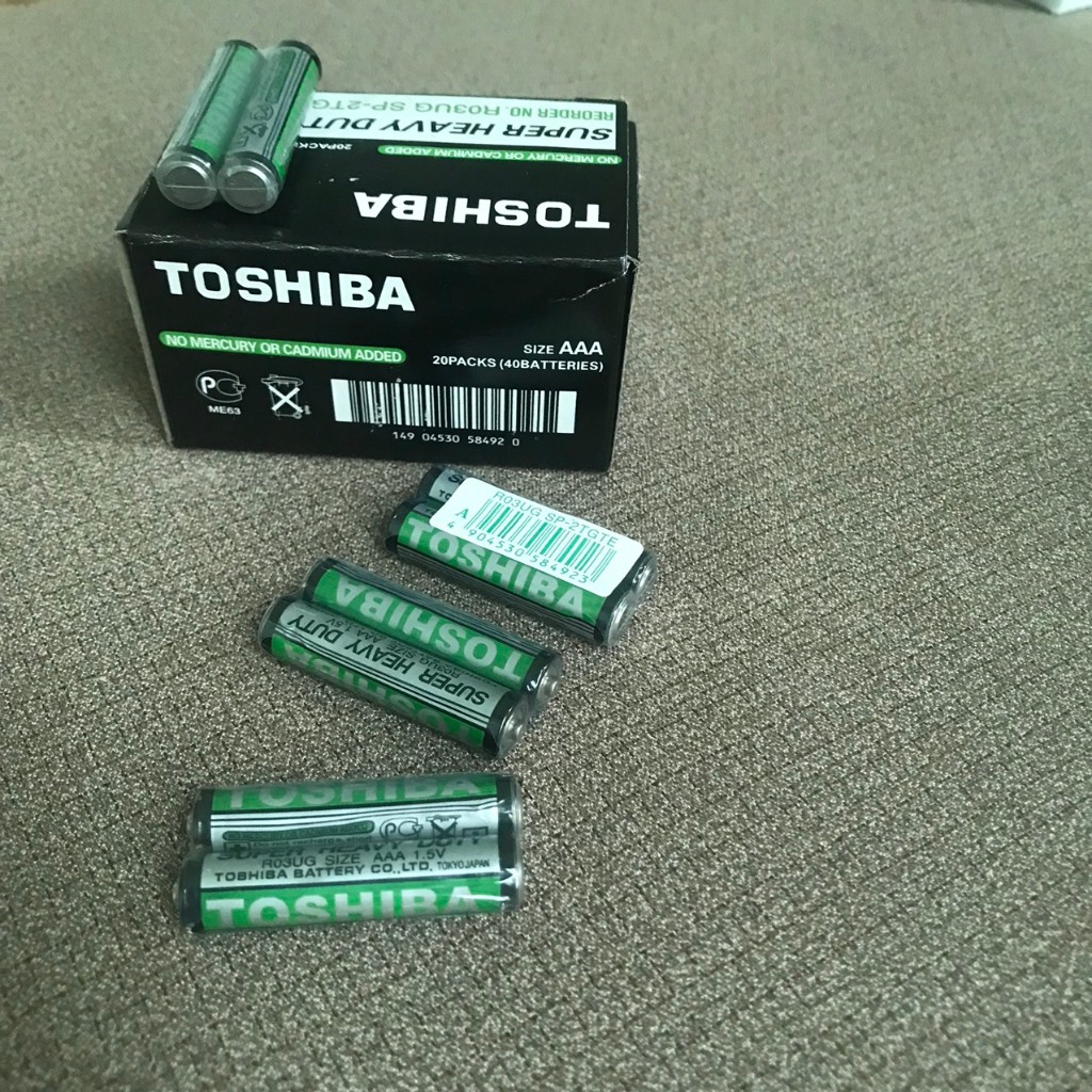 Pin tiểu toshiba AAA, pin đũa AAA dùng cho điều khiển tivi điều hòa ...