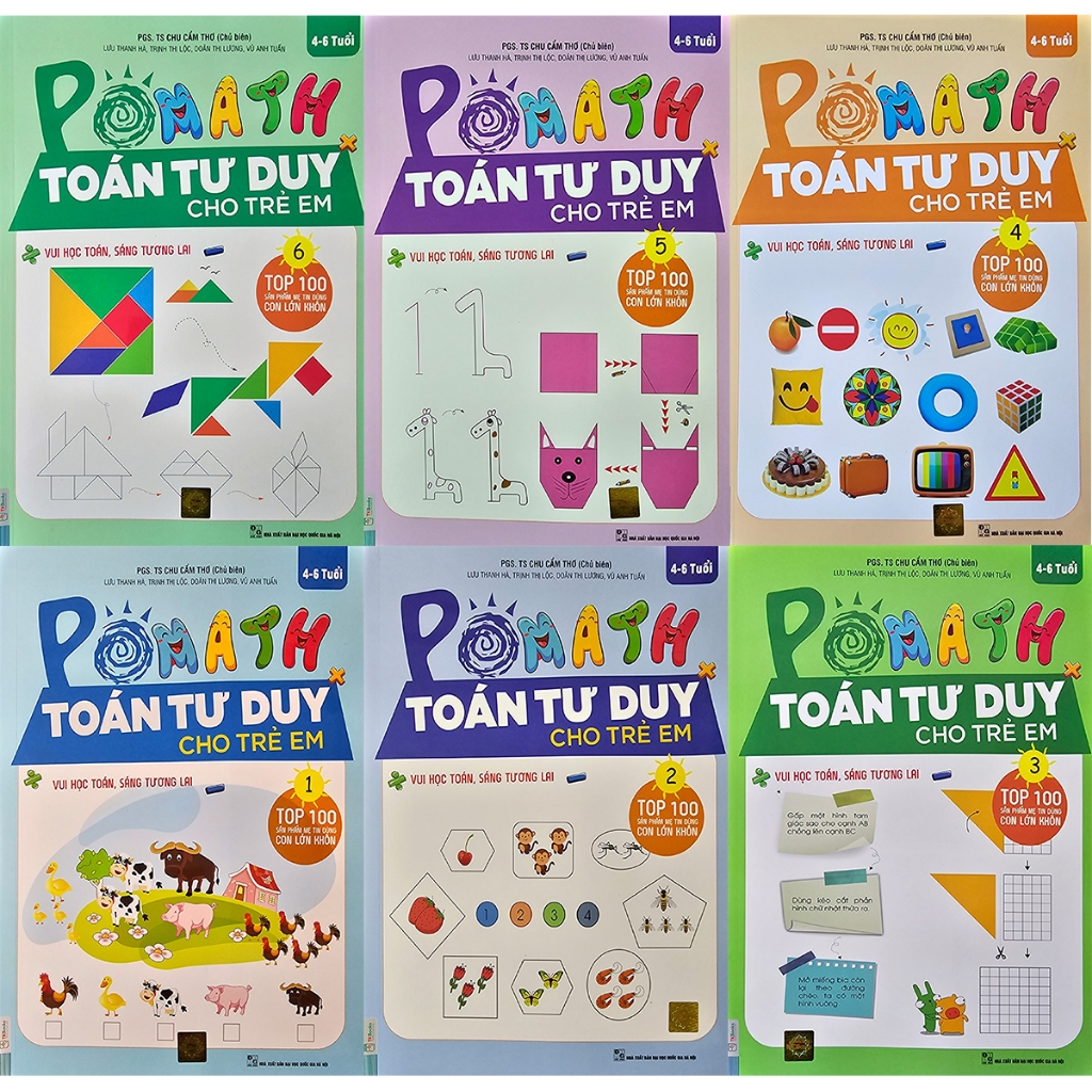 Sách - Pomath Toán Tư Duy Cho Trẻ Em 4 Đến 6 Tuổi ( Lẻ Tùy Chọn ...