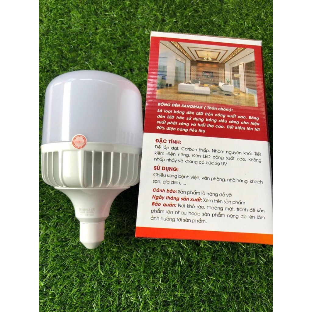 BÓNG ĐÈN THÂN NHÔM SANOMAX | Shopee Việt Nam