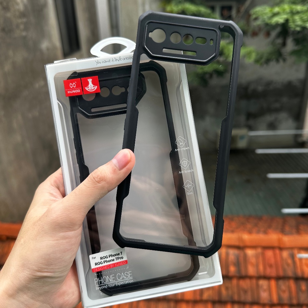 Ốp lưng XUNDD Asus Rog Phone 7 / Rog Phone 6 / 6PRO / 6D / 6U / Rog phone 5,Mặt lưng trong suốt ...