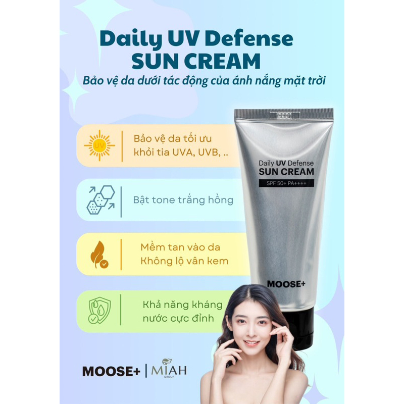 Kem chống nắng moose+ 50ml hạn dùng 2026 | Shopee Việt Nam