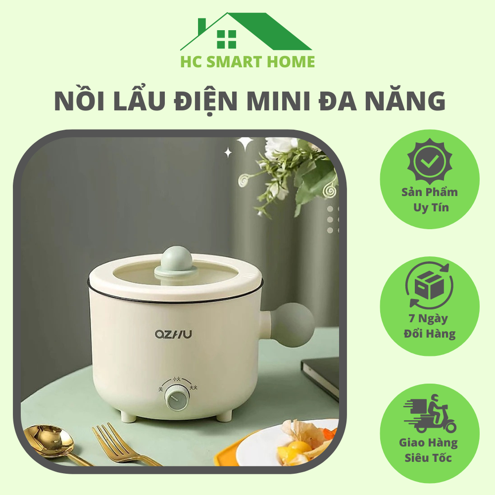 Nồi Lẩu Điện Đa Năng AZHU 2 Nấc Nhiệt Kèm Giá Hấp 18cm Dung Tích 1,8L ...