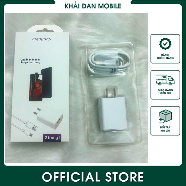 BỘ sạc nhanh OPPO 933 5V 2A gồm củ sạc oppo và dây sạc oppo CHÂN MICRO ...